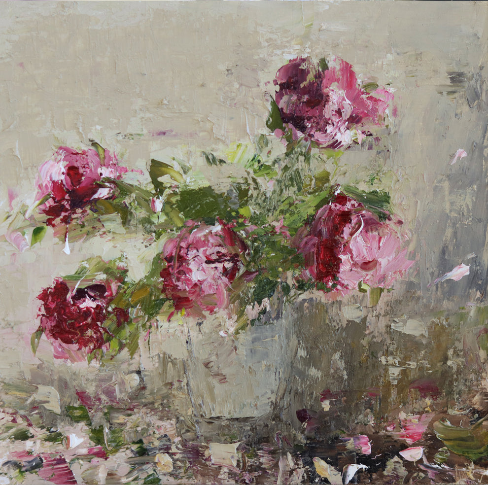 Hannah Ivory Baker - Peonies – The Point Contemporary